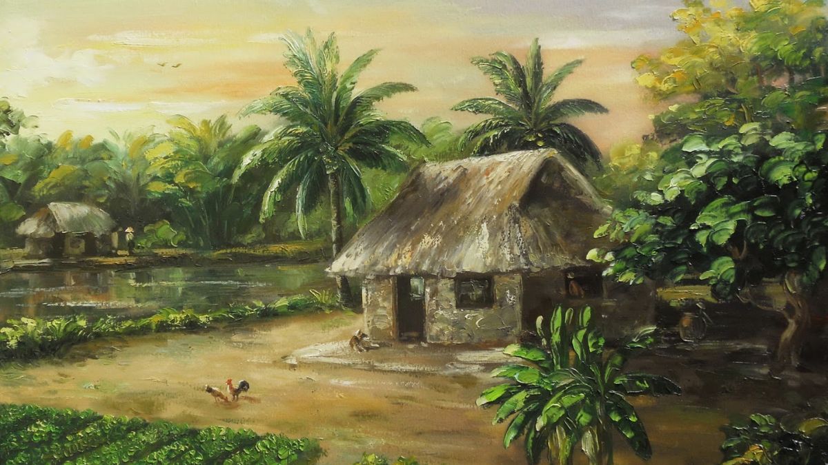 Hướng dẫn cách vẽ tranh phong cảnh thiên nhiên đẹp đơn giản